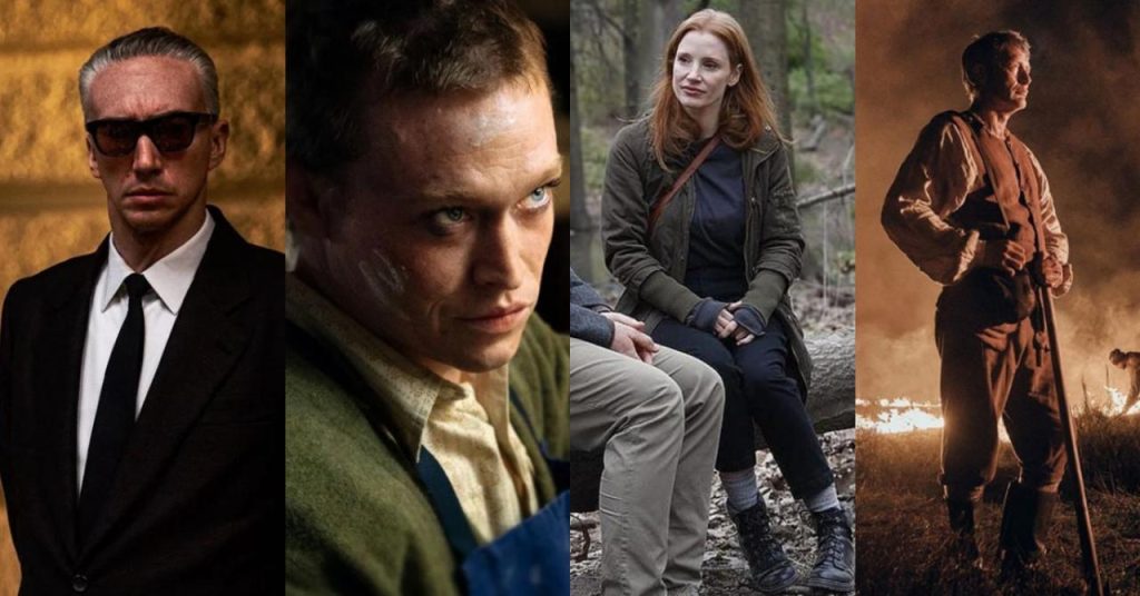 Adam Driver, Caleb Landry Jones, Jessica Chastain and Mads Mikkelsen ...