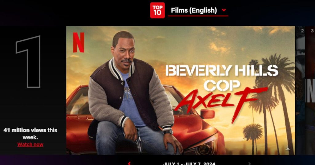 Already 41 million views for Beverly Hills Cop 4 on Netflix