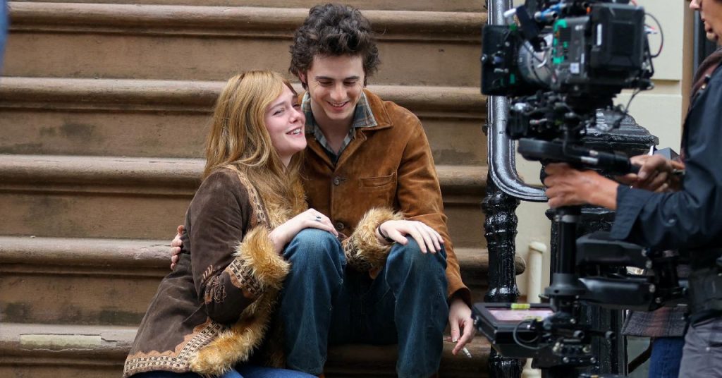 Timothée Chalamet Impressed Elle Fanning on the Set of Bob Dylan Biopic